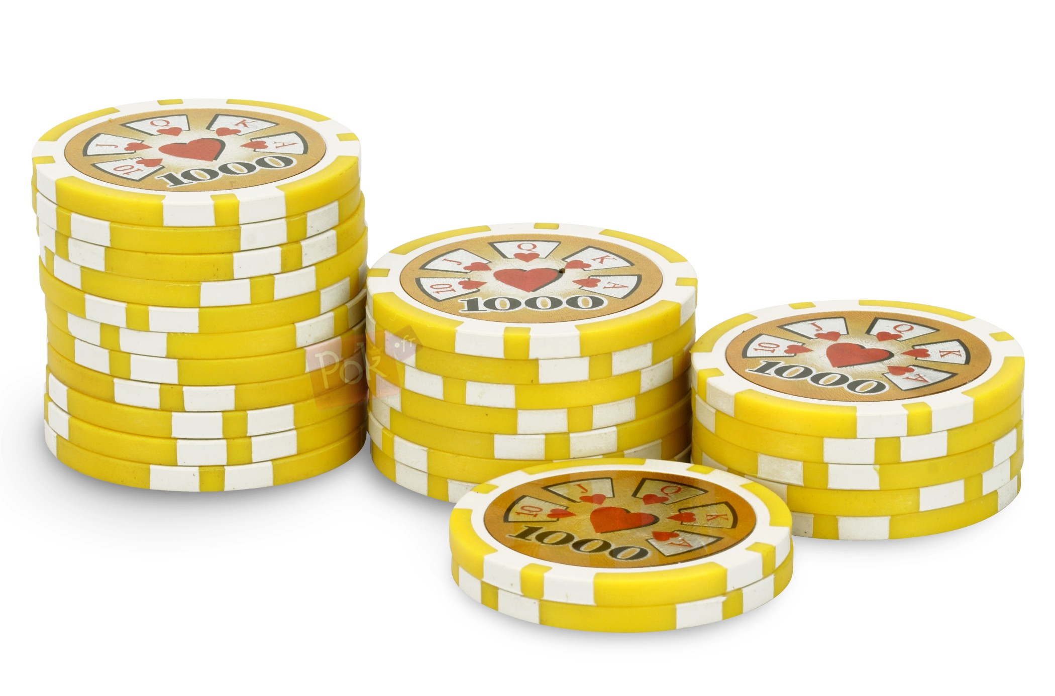 Rouleau de 25 jetons de poker Deluxe 1000